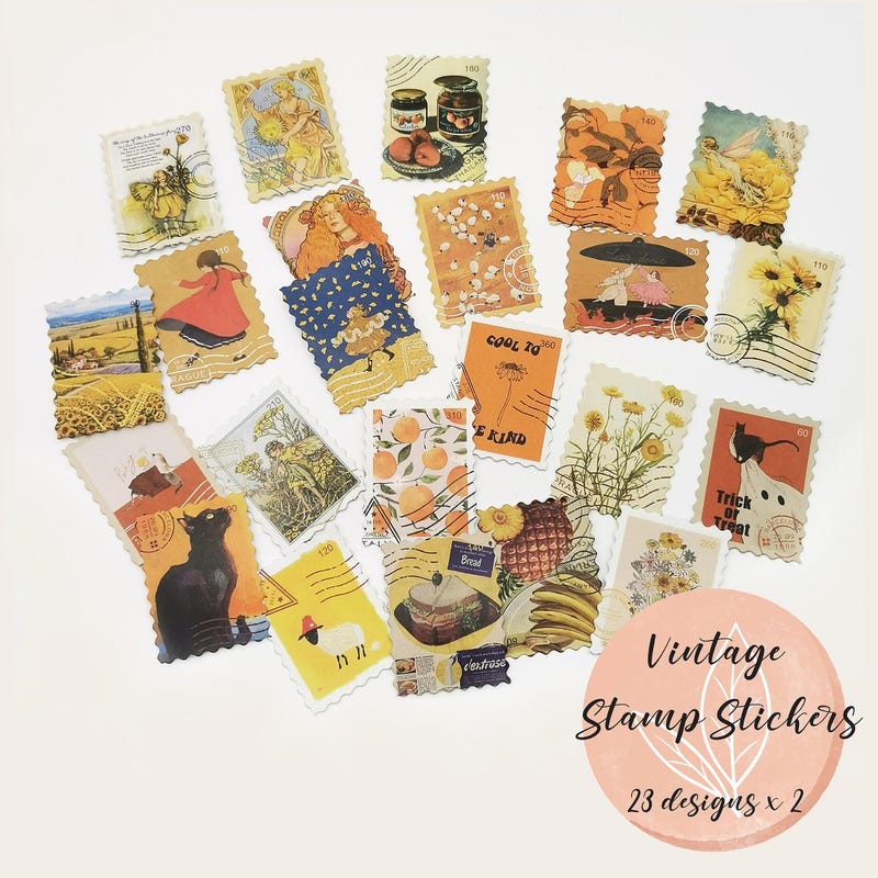 Stamp Stickers - Etsy