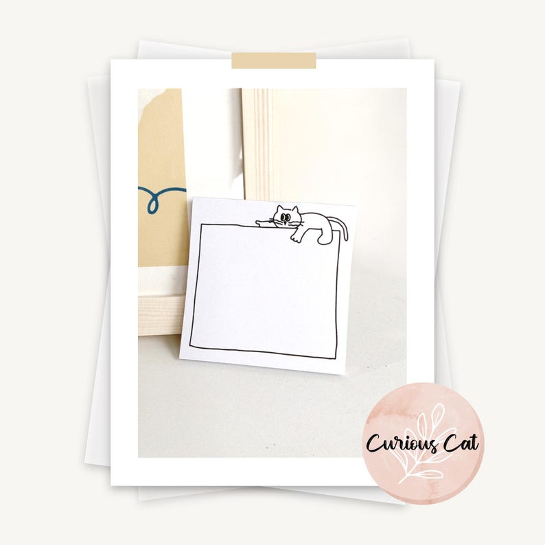 Kawaii Cat Notepads, Memo Pads, Cat Stationery - Etsy
