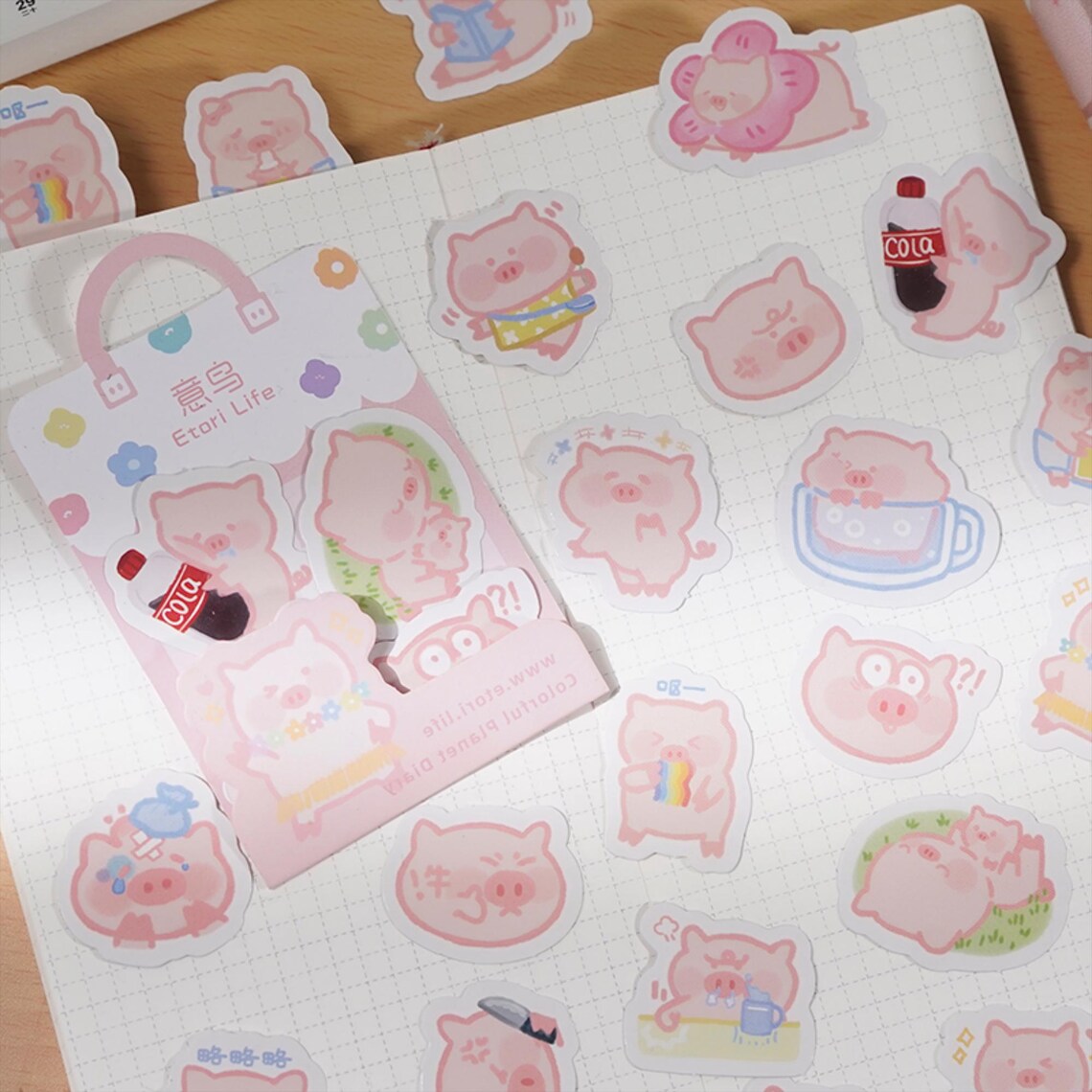 Piggy Stickers for Journaling, Planner, Scrapbooking - Etsy