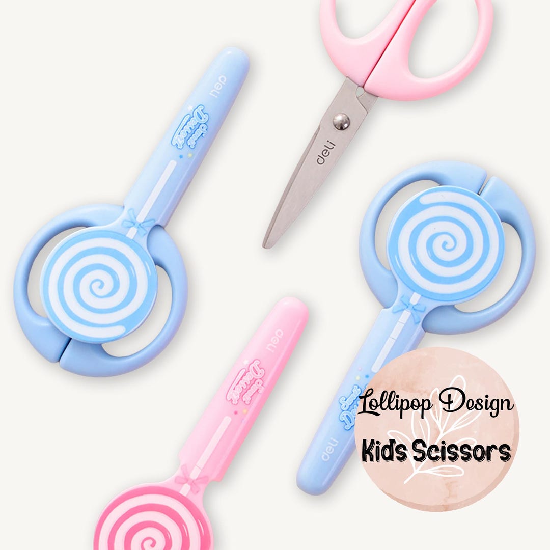 Lollipop Kids Craft Scissors: Blunt Tip Safety Tool - Etsy