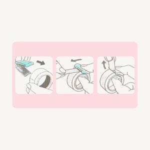 Washi Tape Cutter, Compact & Portable Tape Dispenser, Scrapbooking Tool ...