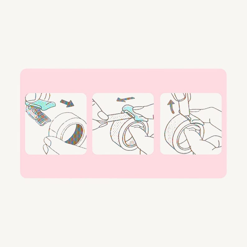Washi Tape Cutter, Compact & Portable Tape Dispenser, Scrapbooking Tool ...