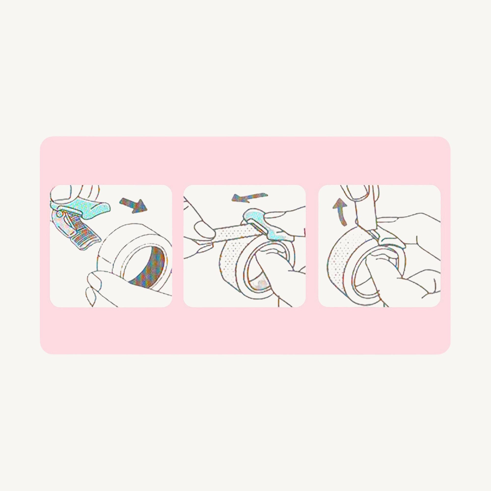 Washi Tape Cutter, Compact & Portable Tape Dispenser, Scrapbooking Tool ...