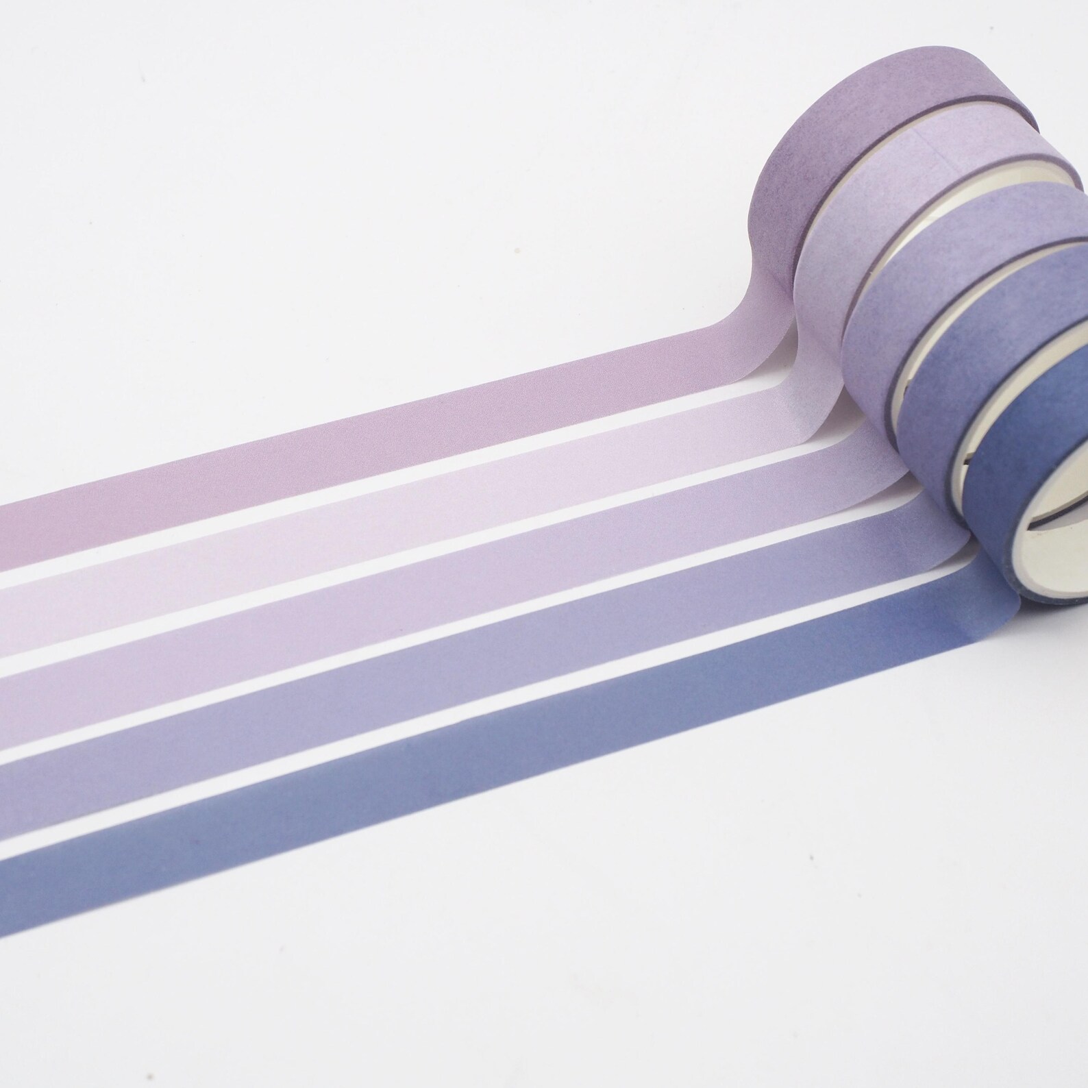 Morandi Purple Washi Tape Set, Solid Colour Tape for Journaling ...