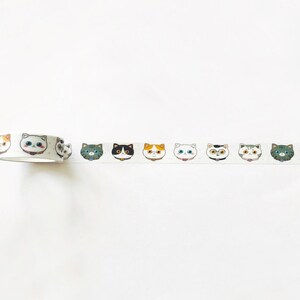Kawaii Cat Washi Tape, Cute Cat Decorative Tape, 15mm, Scrapbooking ...