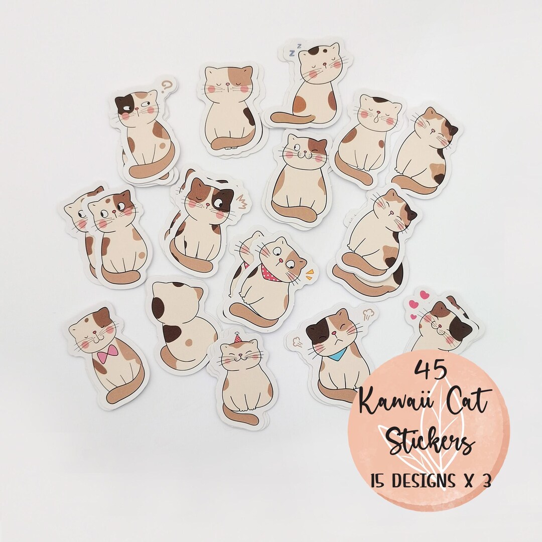 Cat Sticker Pack for Journaling, Planner, Scrapbooking - Etsy