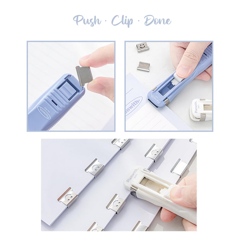Staple-free Paper Binder, Paper Fastener Stapler With Reusable Refill ...