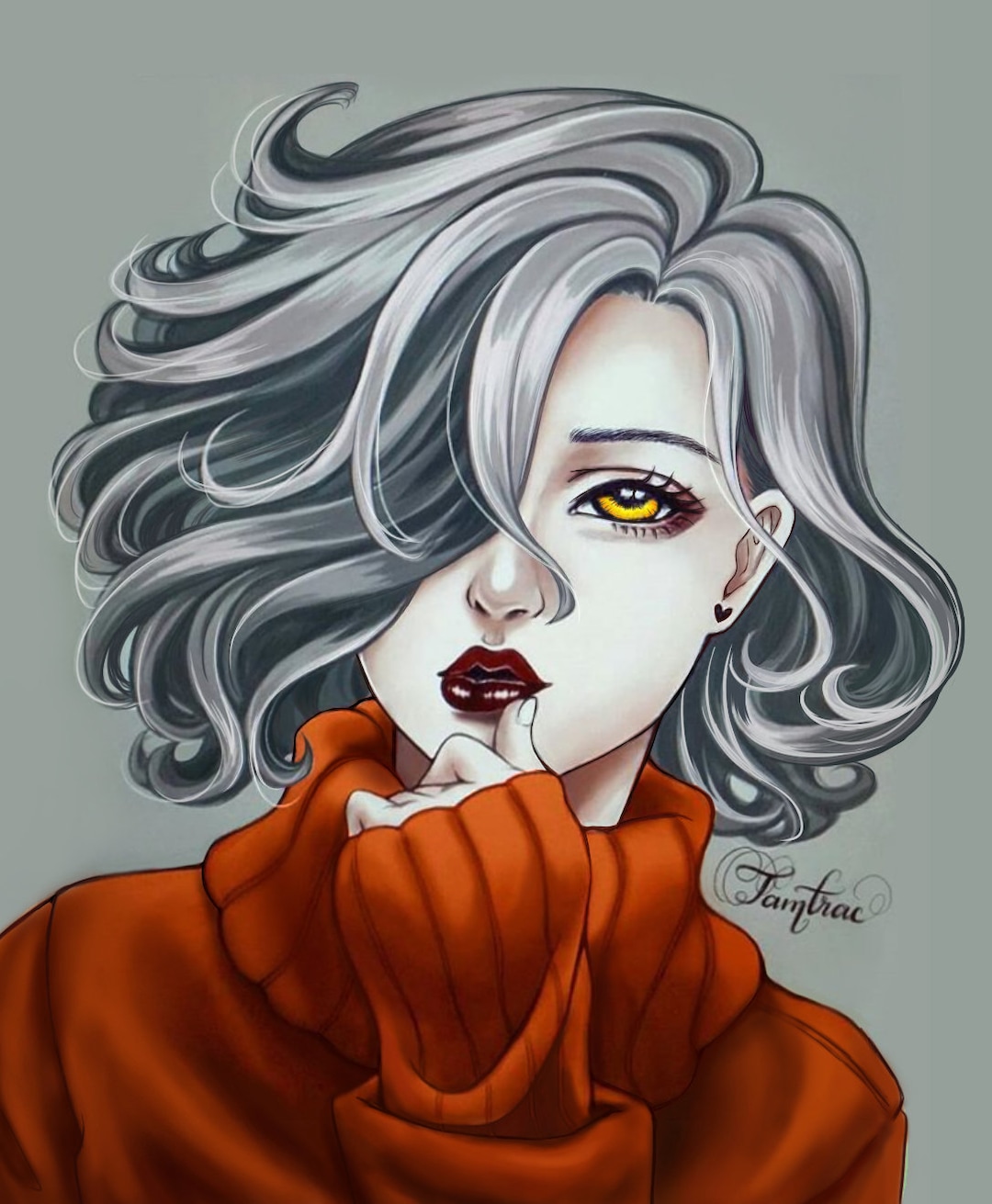 Custom Portrait Semi Realistic Anime Manga Commission Art - Etsy