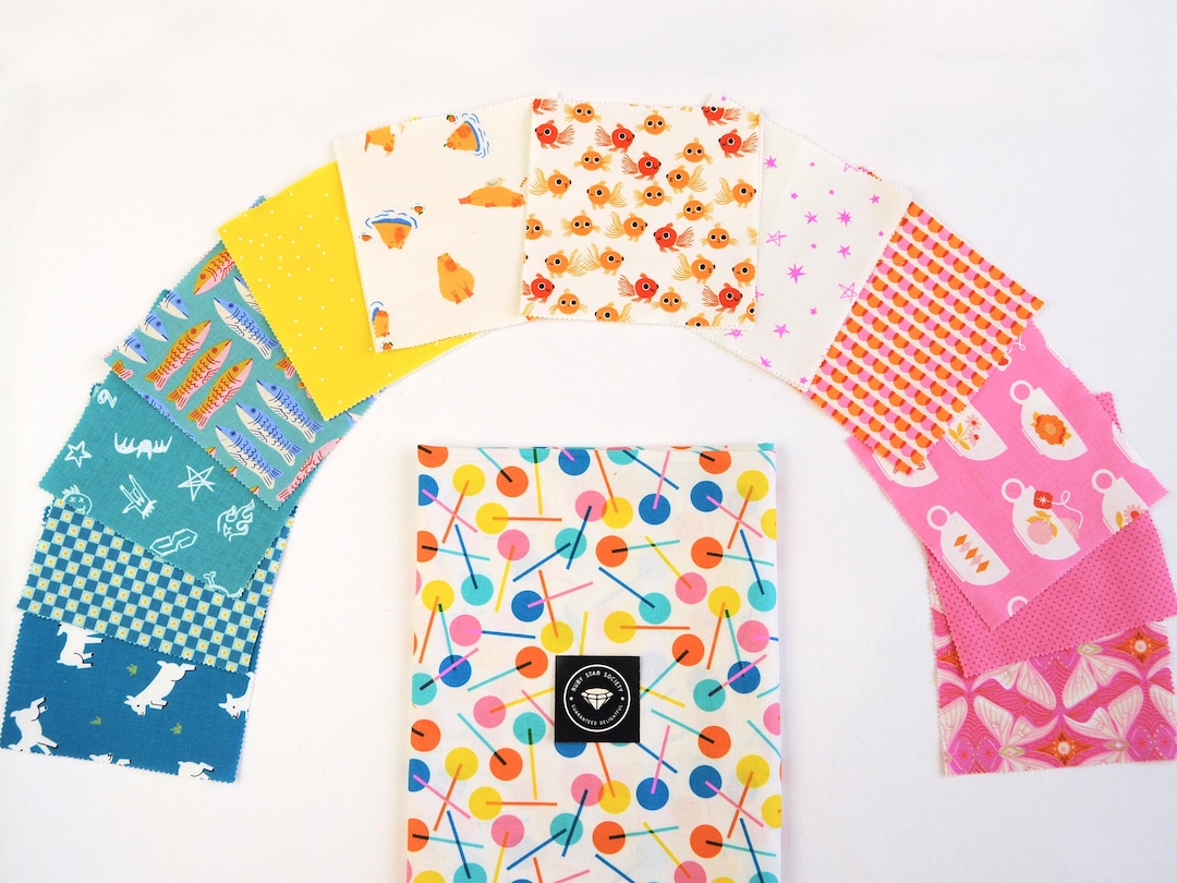 Ruby Star EYE CANDY Mini Bundle | Includes: (1) Fat Quarter & (12) 5" X ...