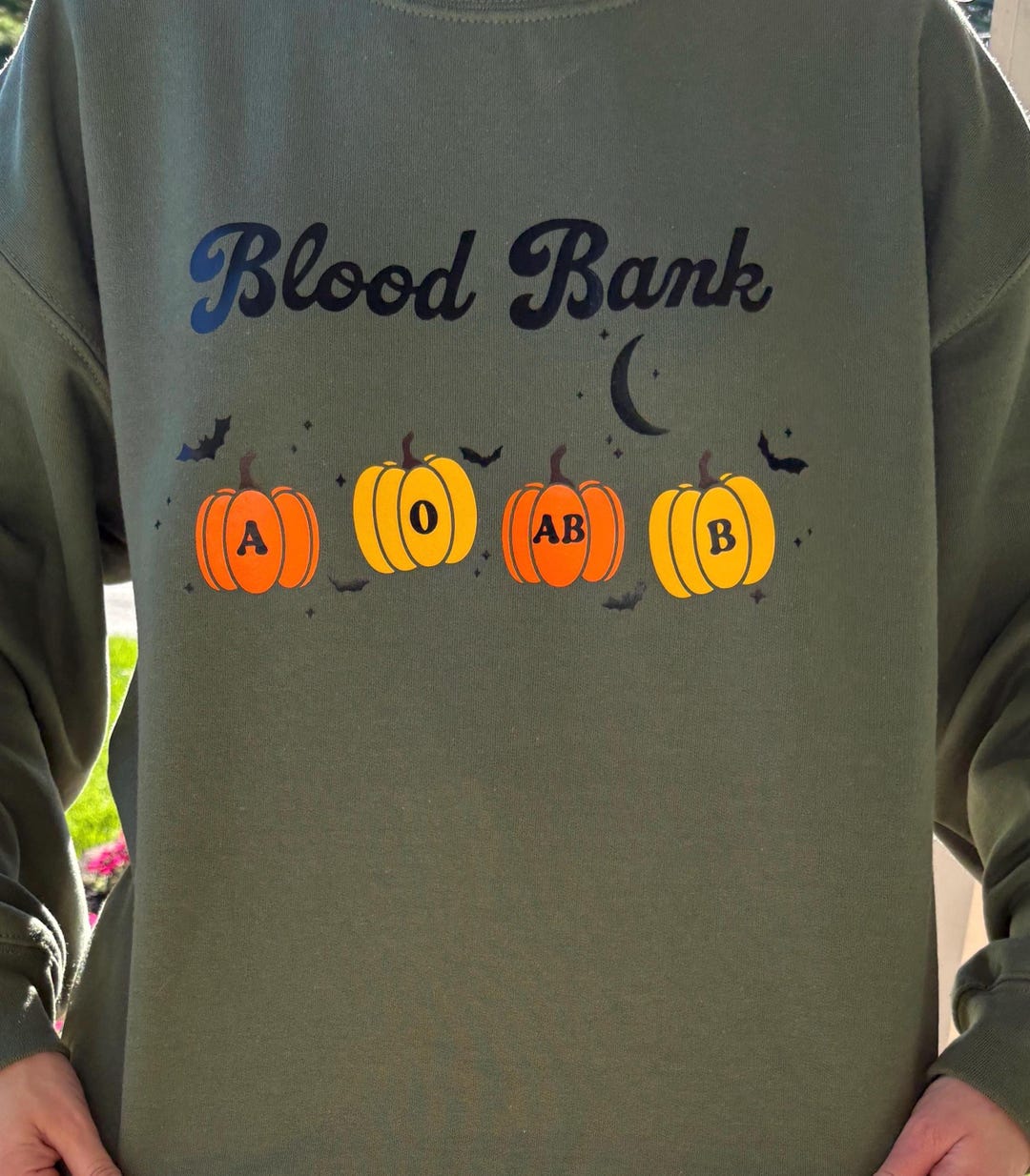 Blood Bank Spooky Halloween Crewneck|fall | Blood Banker| Lab Gift| Lab ...