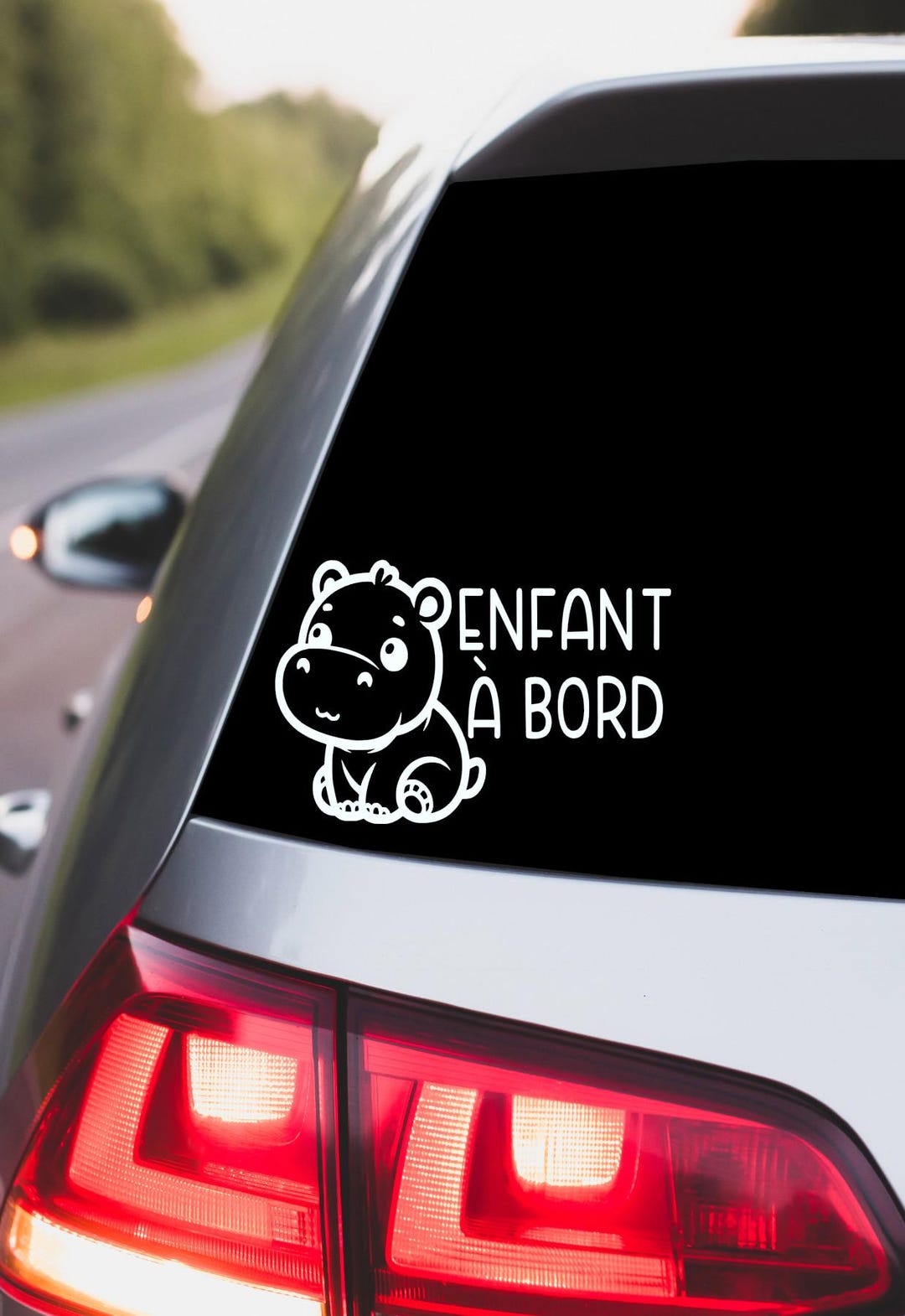 Hippo Decal, Car Decal, Vinyl Decal - Etsy
