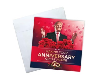 Anniversary Card Trump | Etsy