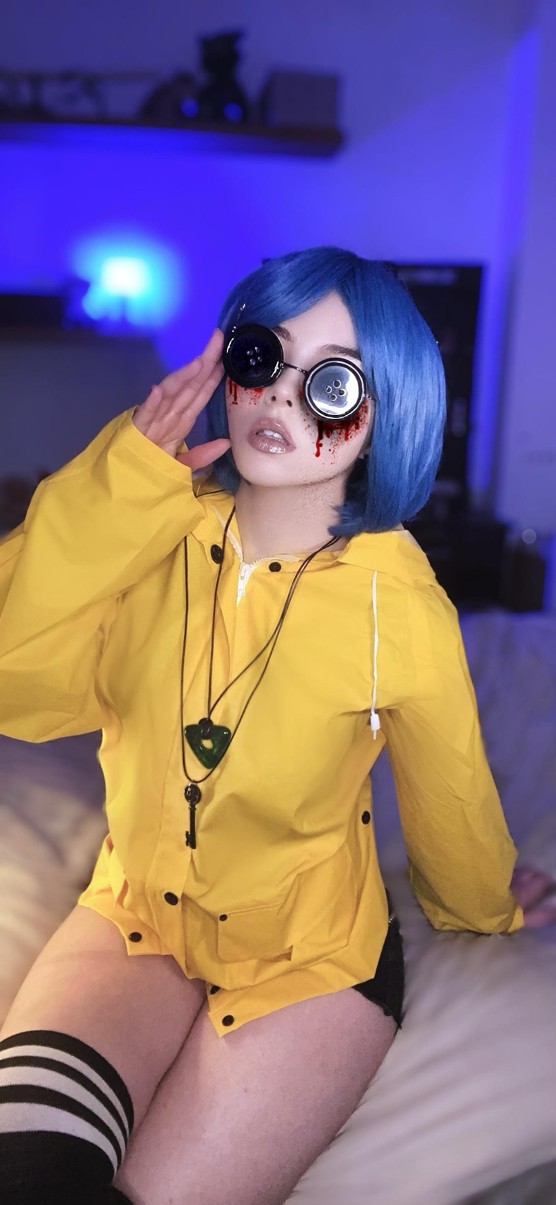 Party Hats, Masks & Accessories Eyewear Coraline Button Eyes Other ...