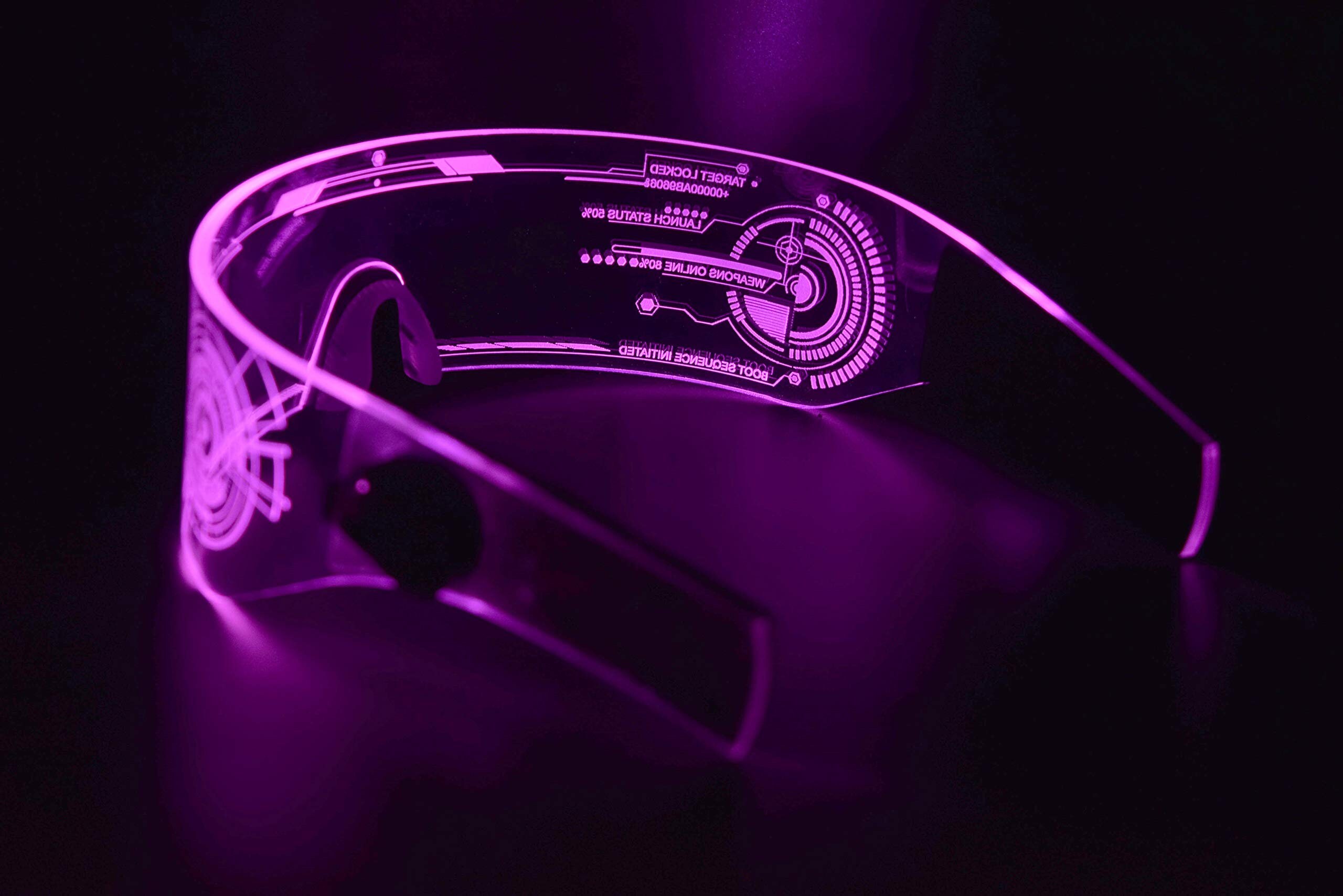 Cyberpunk LED Visor Glasses Perfect For Cosplay and | Etsy