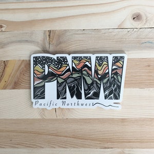 PNW Sticker, Pacific Northwest, Oregon, Washington, Idaho, British ...
