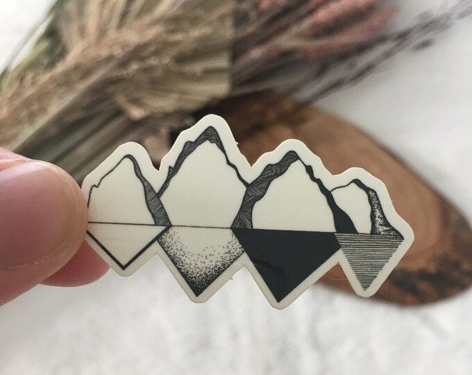 Mini Mountain Sticker Mini Sticker Mountain Sticker Small | Etsy