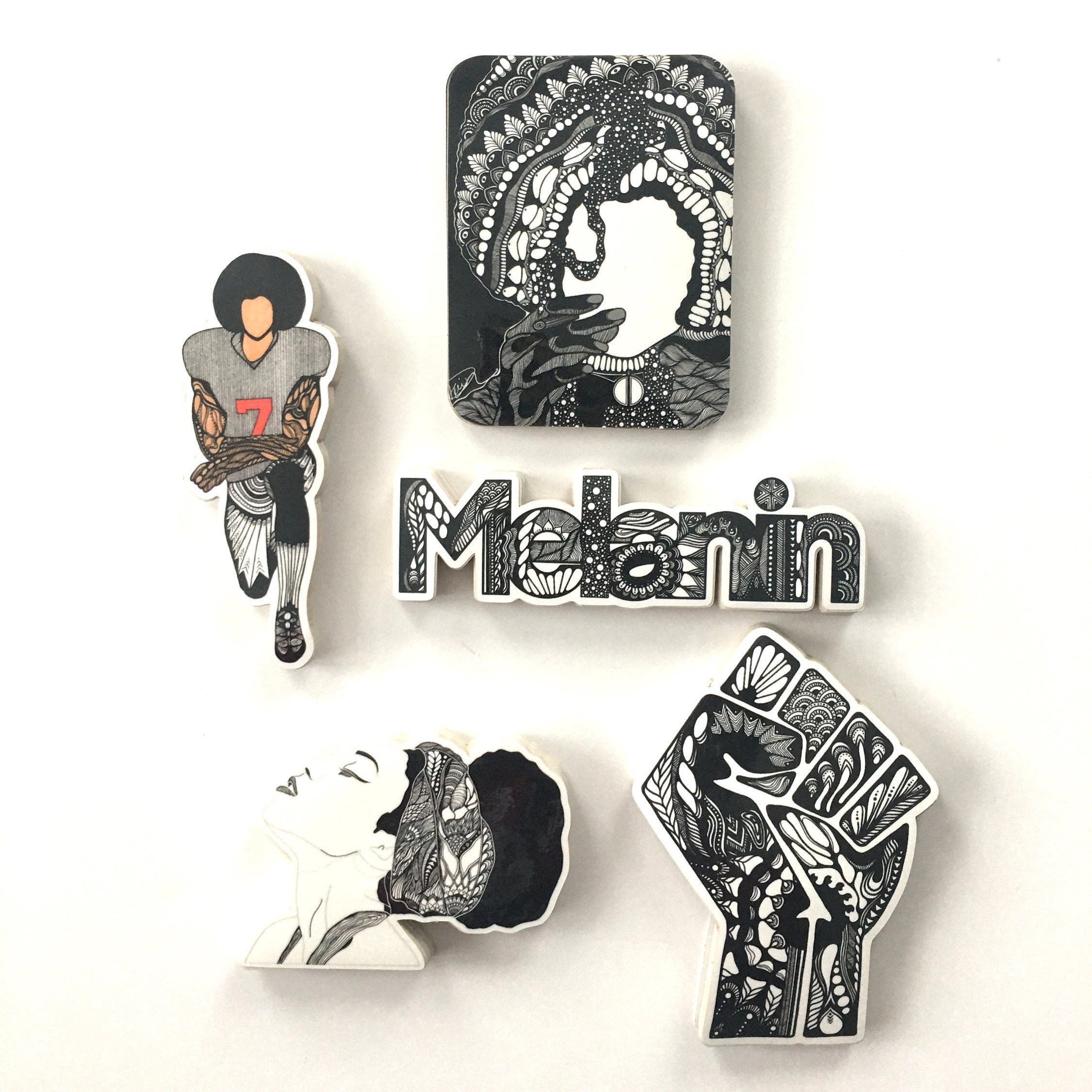 Black Fist Sticker BLM Resit Sticker Fist Power to the - Etsy