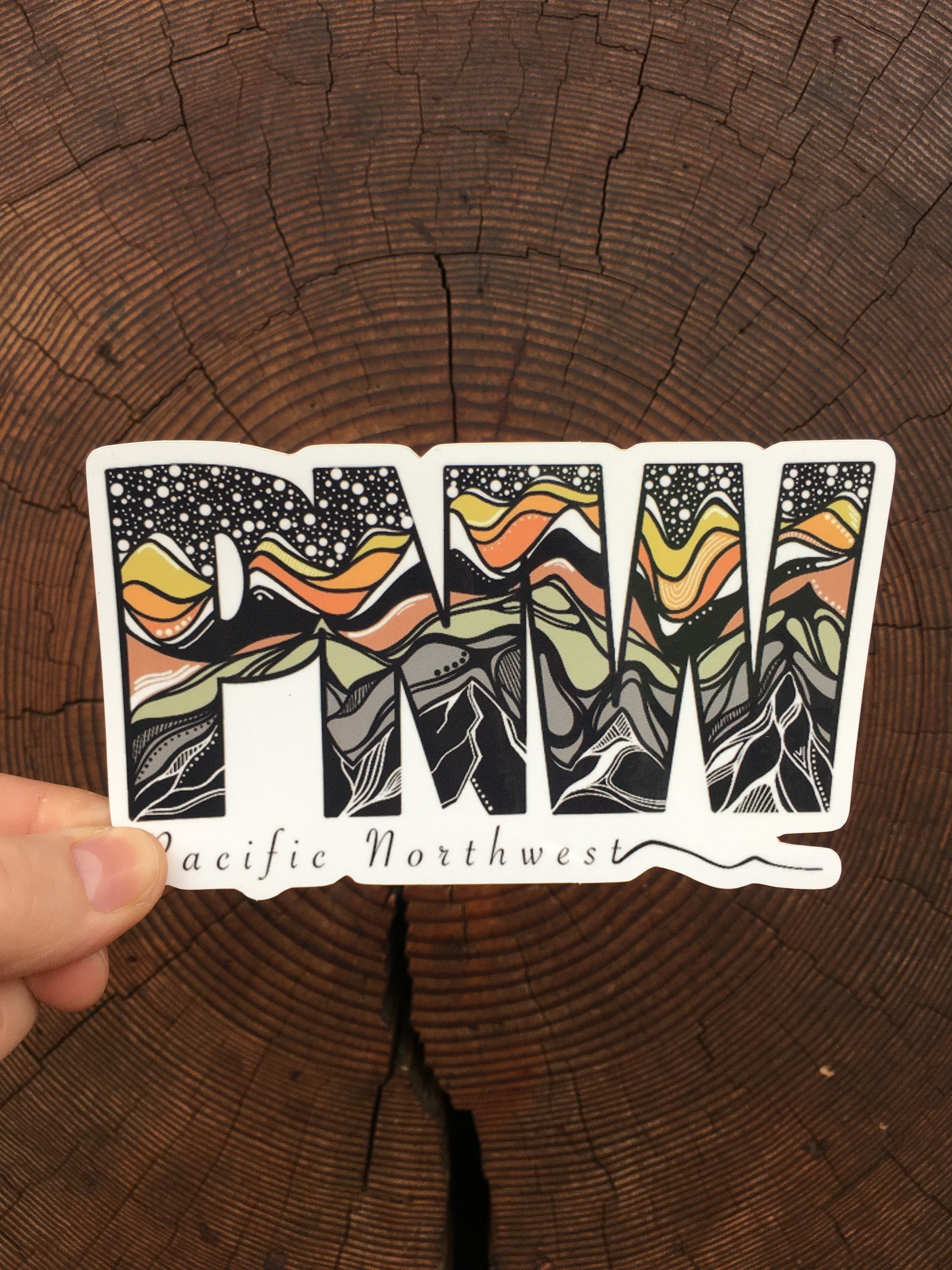PNW Sticker, Pacific Northwest, Oregon, Washington, Idaho, British ...