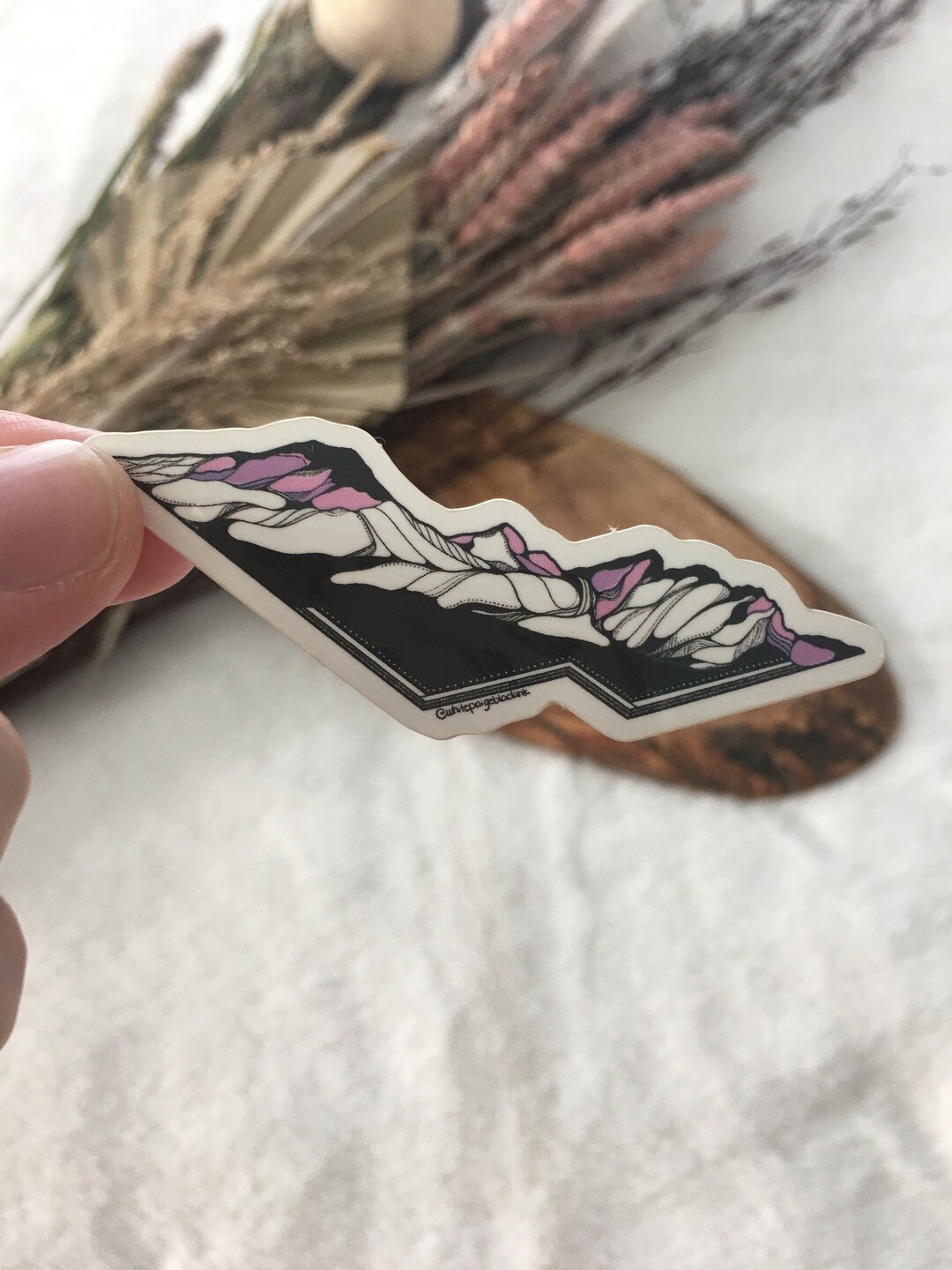 Mini Mountain Sticker, Mini Sticker, Mountain Sticker, Small Sticker ...