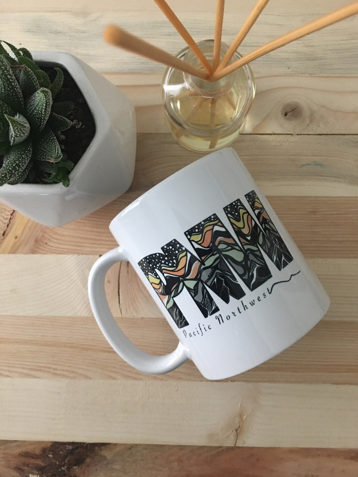 Pacific Northwest Mug PNW Mug Coffee Mug Mugs White Mug - Etsy