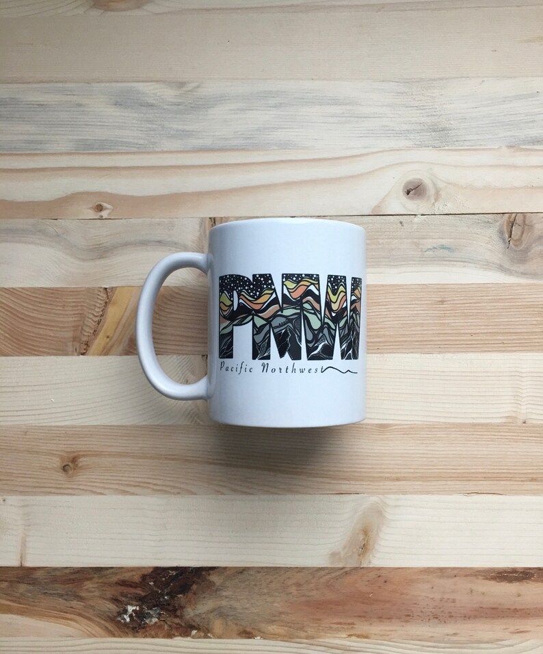 Pacific Northwest Mug PNW Mug Coffee Mug Mugs White Mug - Etsy