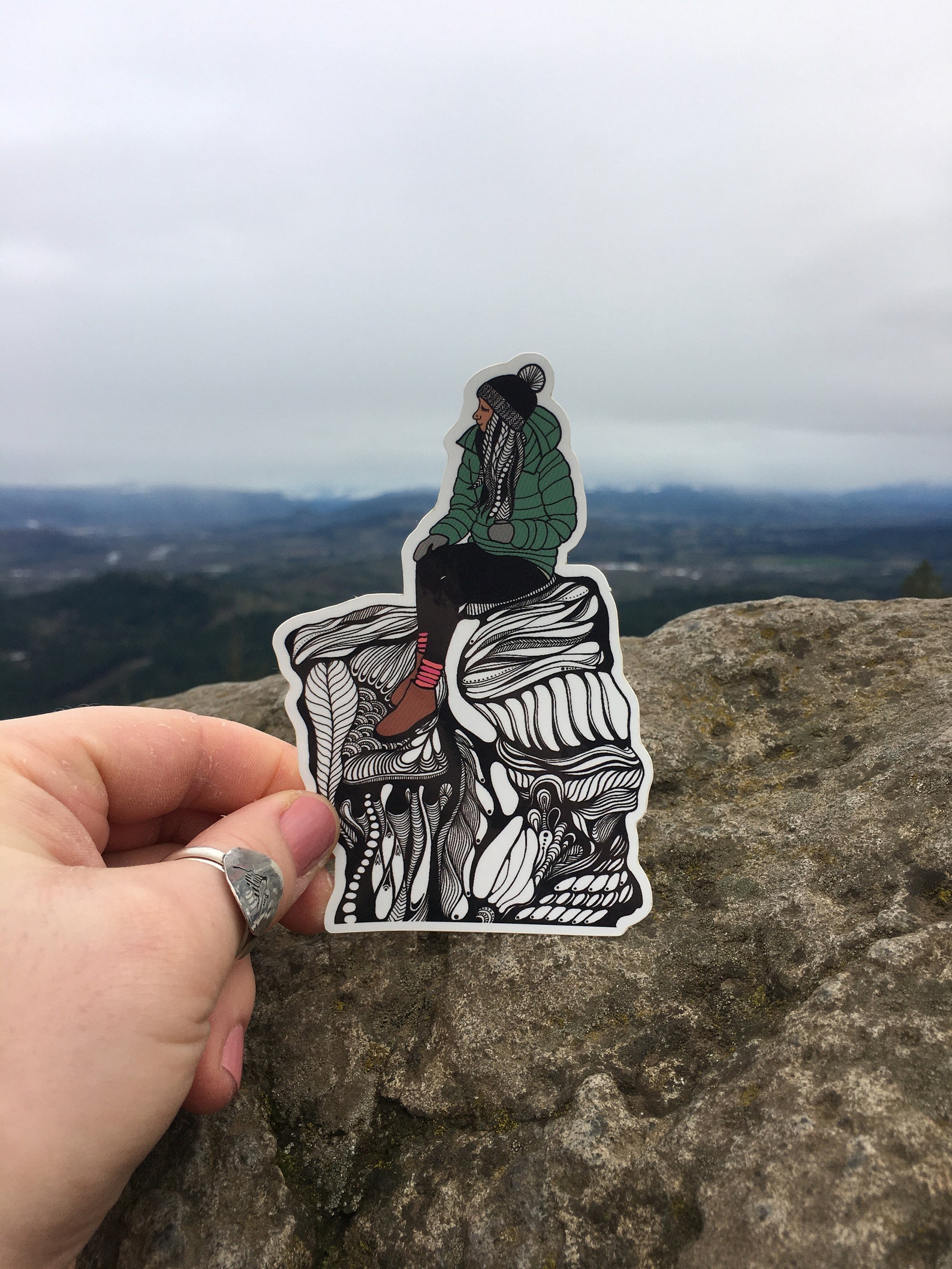 Outdoor Woman Sticker Pack Woman Outdoors Stickers Great | Etsy