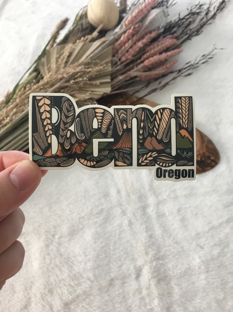 Bend Sticker Oregon Sticker City Sticker Bend OR PNW | Etsy
