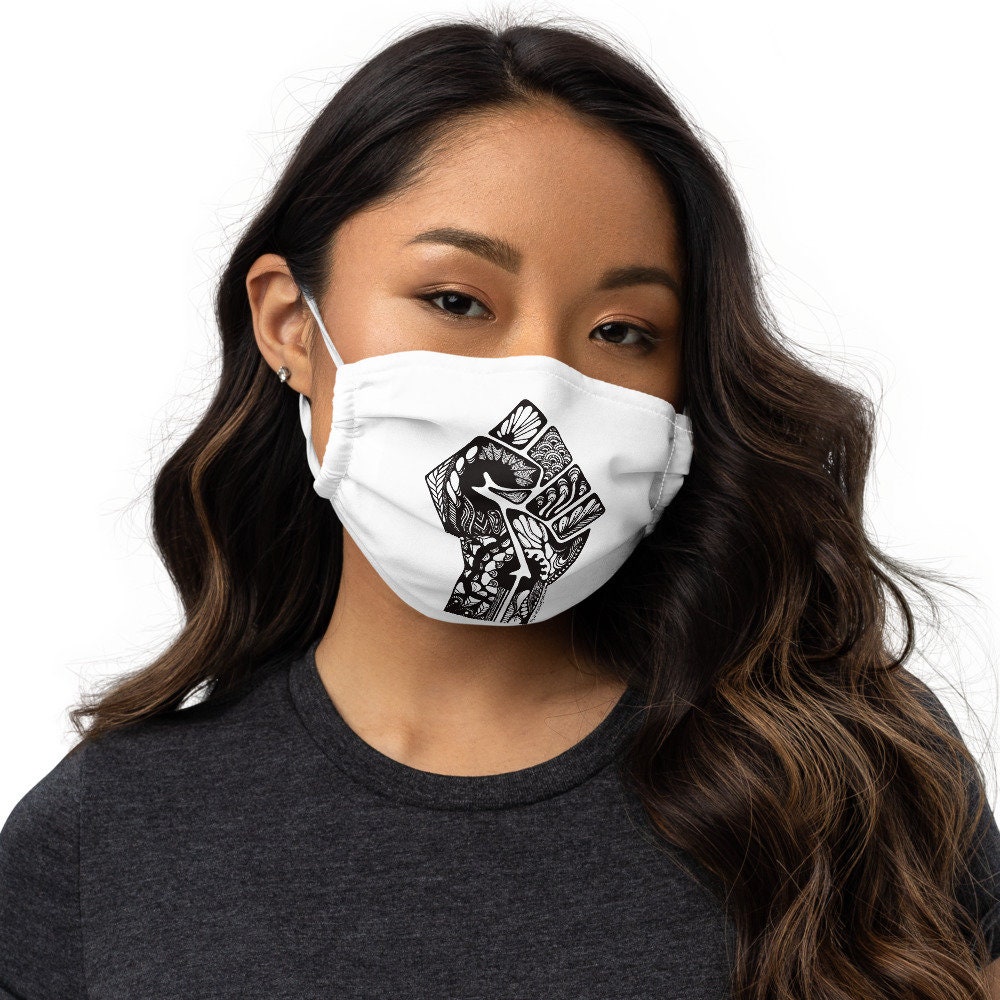 Face Mask Resist Fist Resist Fist Mask BLM Face Mask Black | Etsy