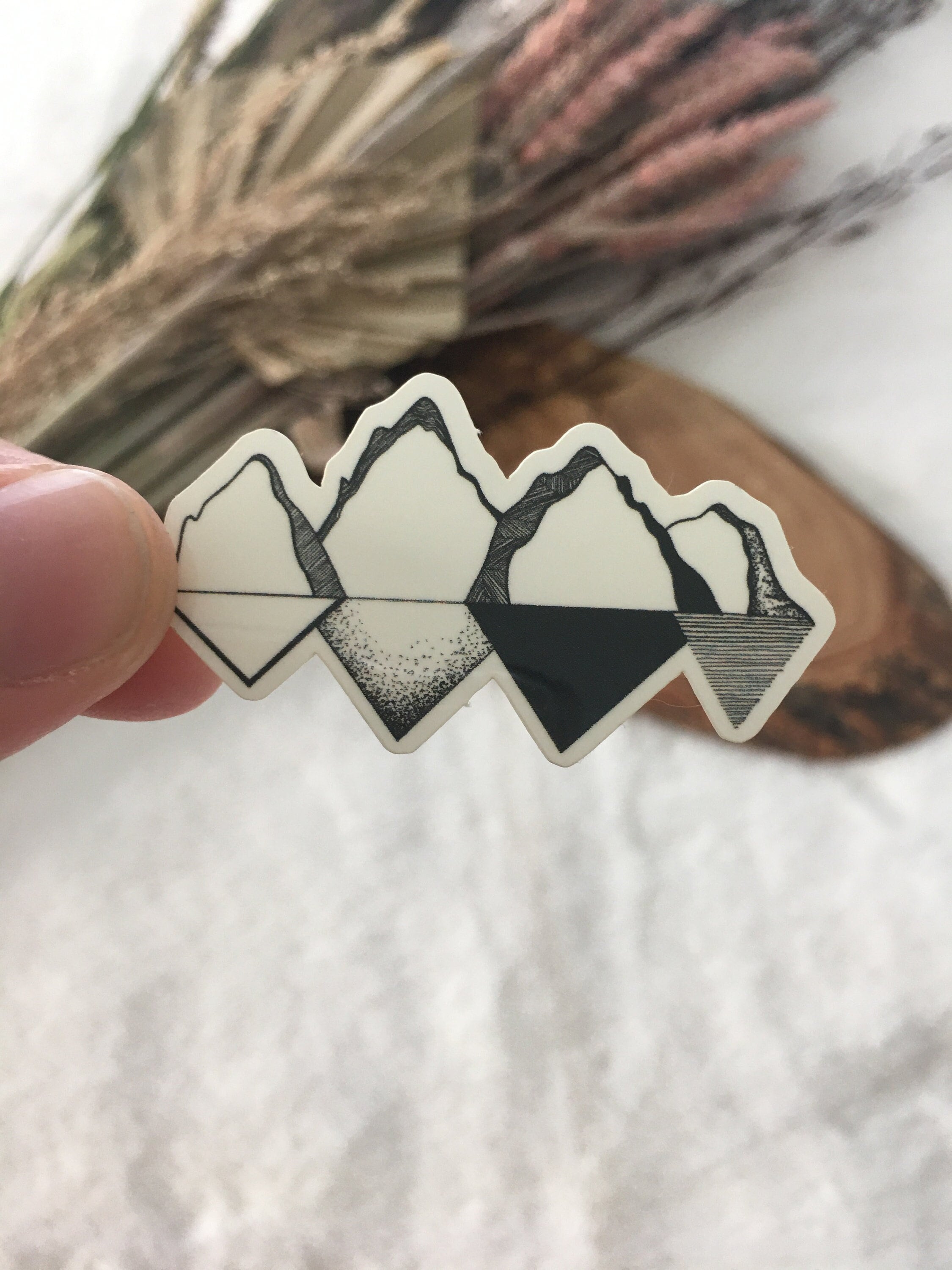Mini Mountain Sticker Mini Sticker Mountain Sticker Small - Etsy
