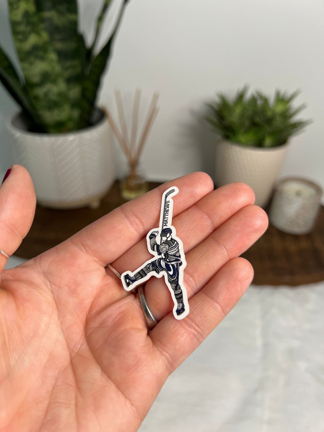 Mini Auston Matthews Sticker, Toronto Hockey Sticker, Maple Leafs ...