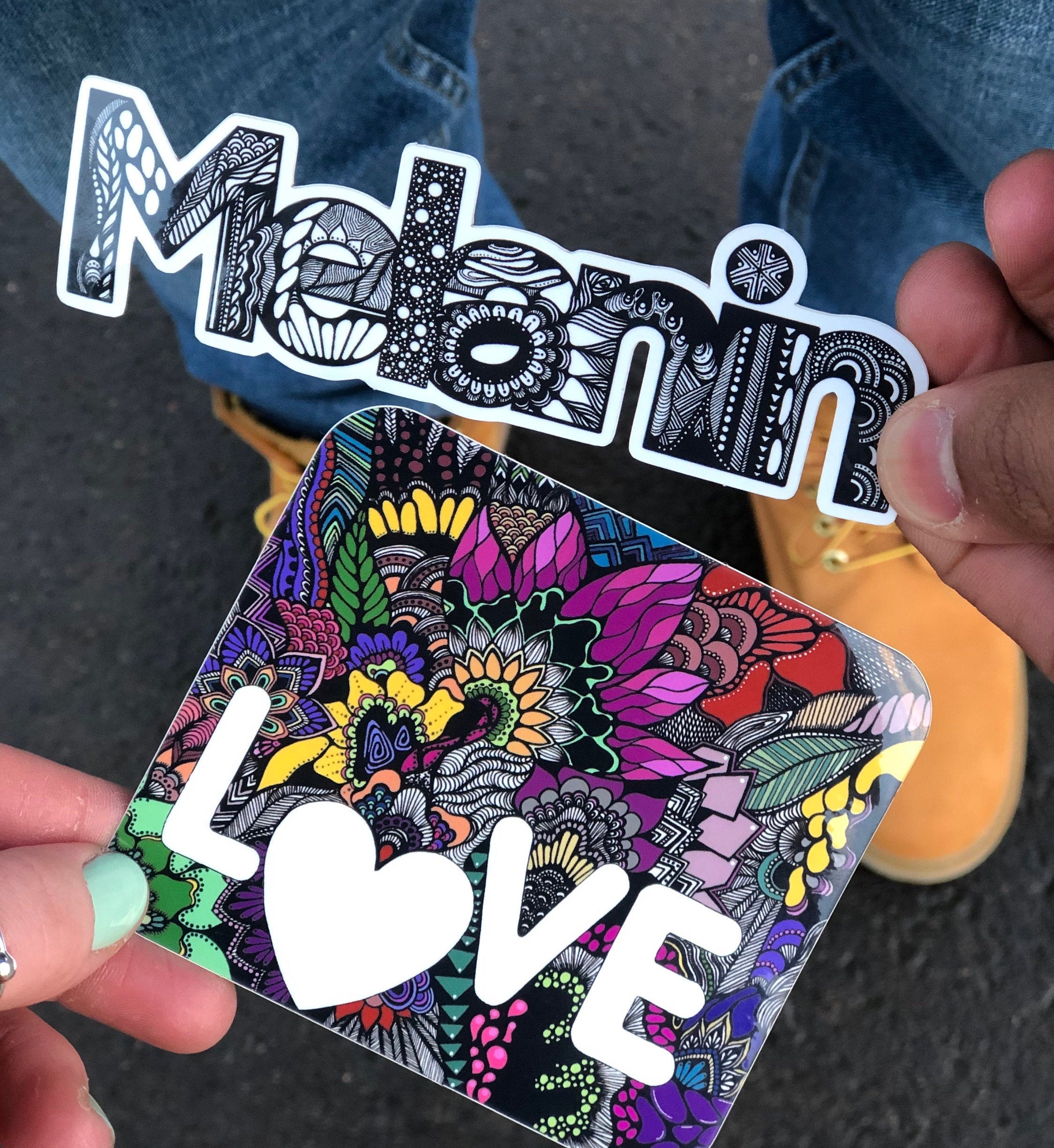 Love Sticker Heart Sticker Decal Love Decal Color - Etsy