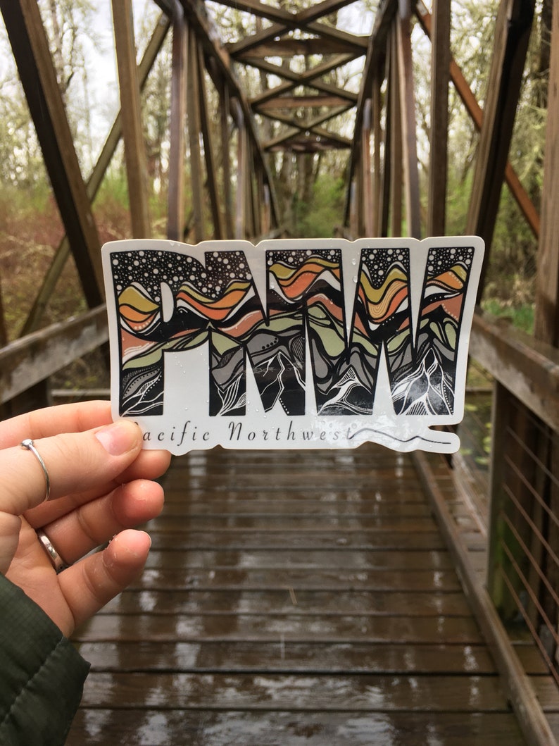 PNW Sticker, Pacific Northwest, Oregon, Washington, Idaho, British ...