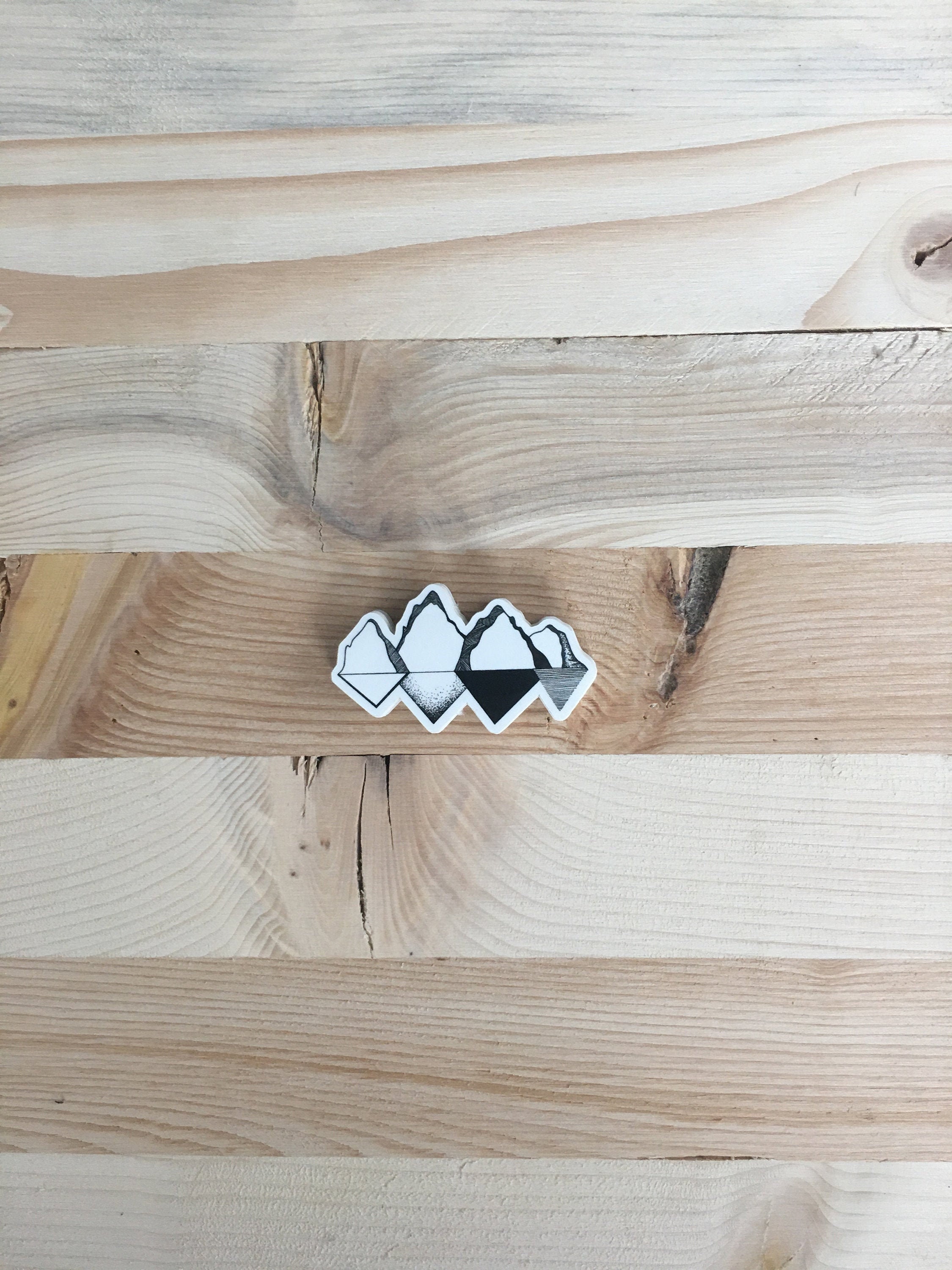 Mini Mountain Sticker, Mini Sticker, Mountain Sticker, Small Sticker ...