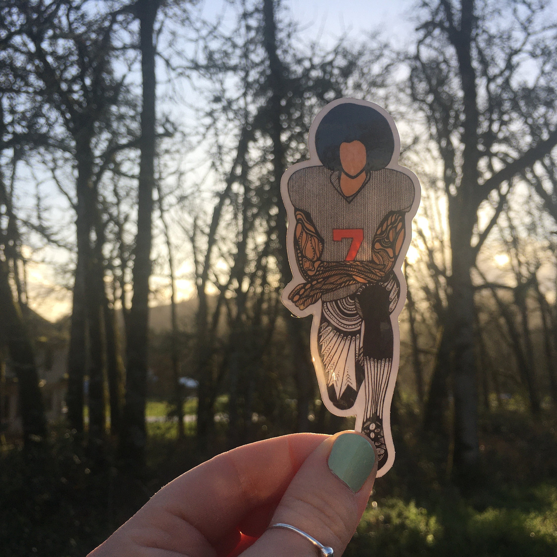 Kneeling Sticker, Football Sticker, Protest Sticker, Black Power, BLM ...