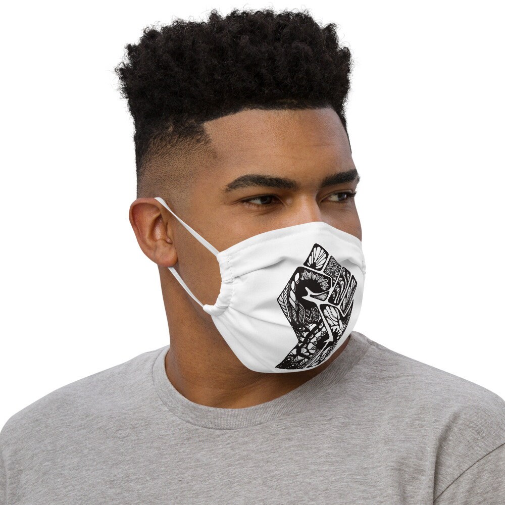Face Mask Resist Fist Resist Fist Mask BLM Face Mask Black | Etsy