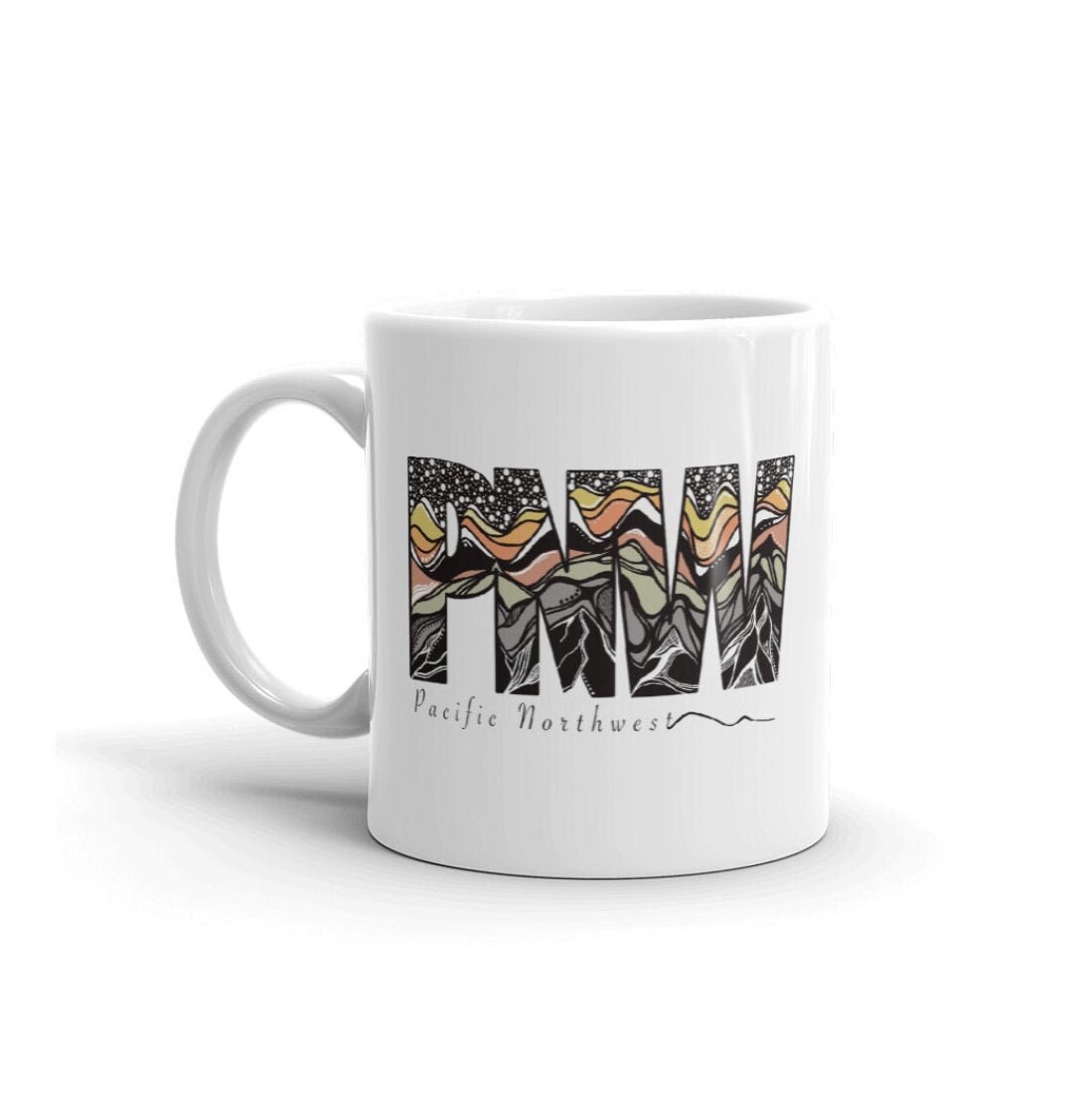 Pacific Northwest Mug PNW Mug Coffee Mug Mugs White Mug - Etsy