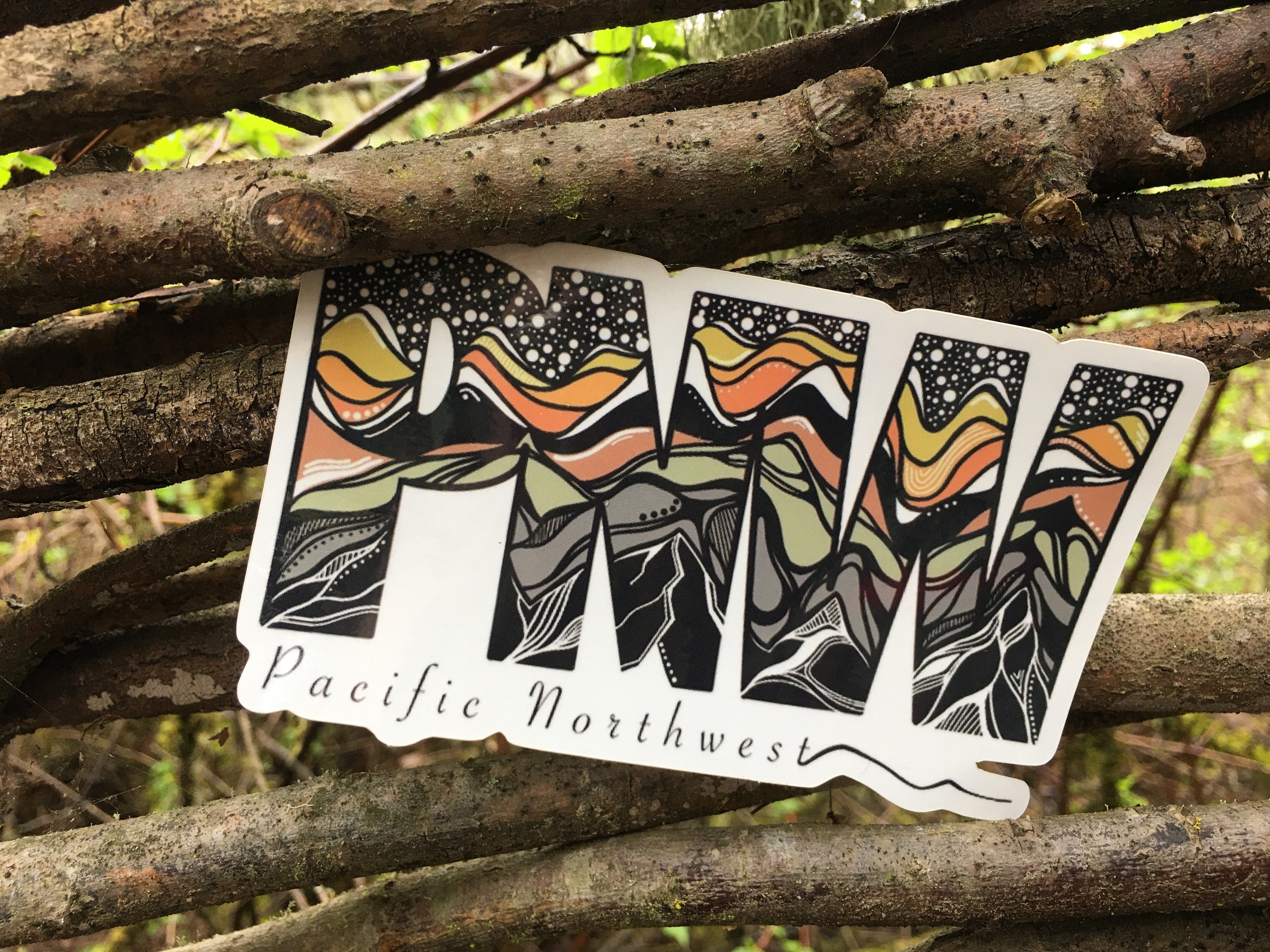 PNW Sticker, Pacific Northwest, Oregon, Washington, Idaho, British ...