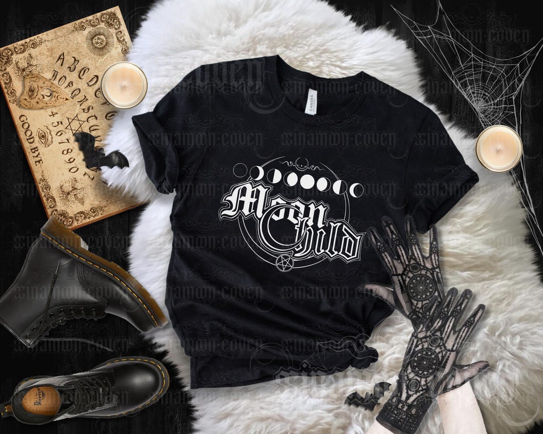Moonchild Yoga Shirt, Witch Aesthetic T-shirt, Witchy Vibes Mystical Spiritual Shirt, Stay Wild ...