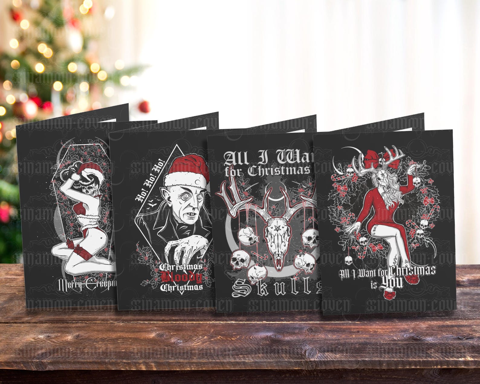 Gothic Christmas Cards, Alternative Christmas Card, Xmas Seasons ...