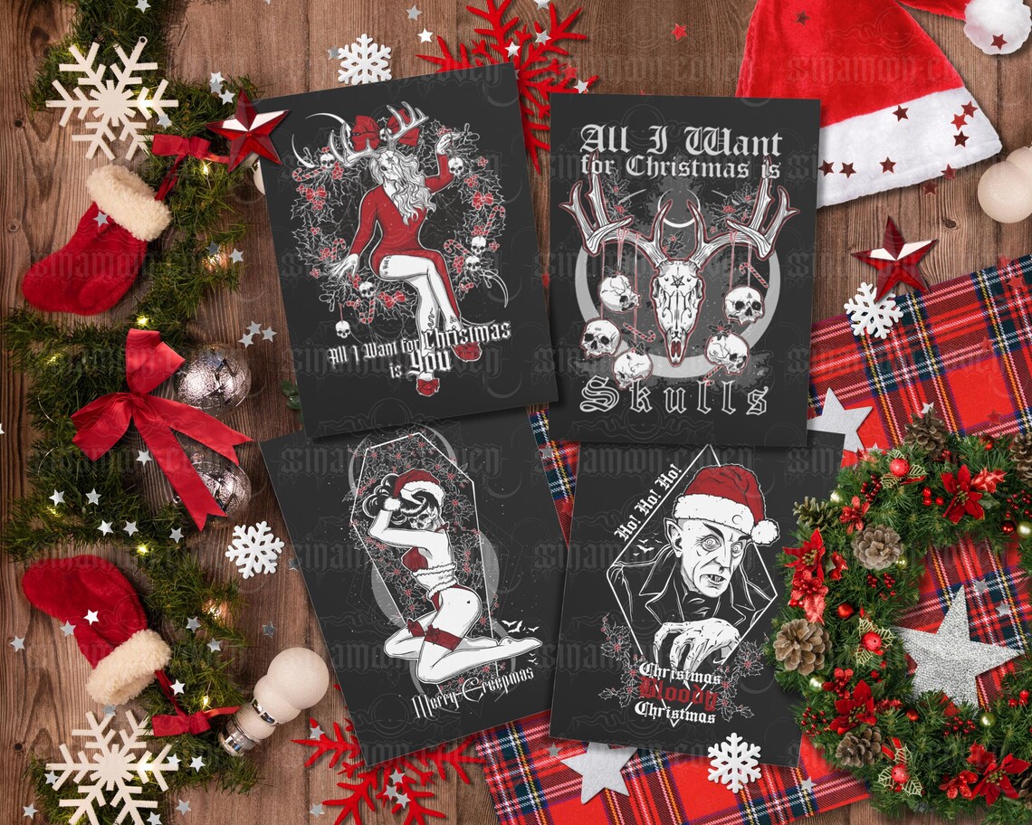 Gothic Christmas Cards, Alternative Christmas Card, Xmas Seasons ...