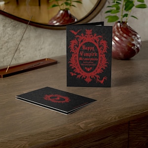 Vampire Birthday Card, Gothic Greeting Card, Occult Bday Card ...