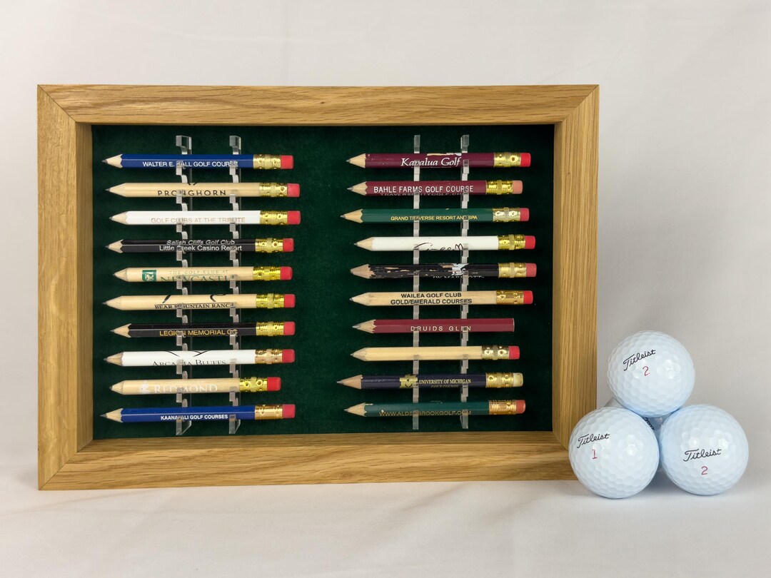 White Oak Golf Tee Display WOATG Golf Gift Golf Decor Golfer Gift ...