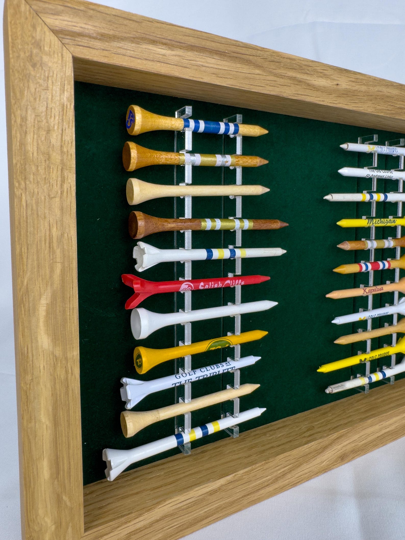 White Oak Golf Tee Display (WOATG) - Golf Gift - Golf Decor - Golfer ...