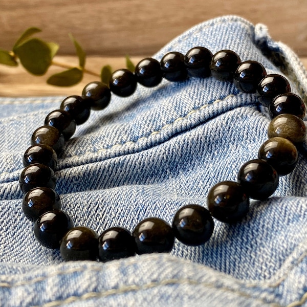 Obsidian Bracelets for Men - Etsy