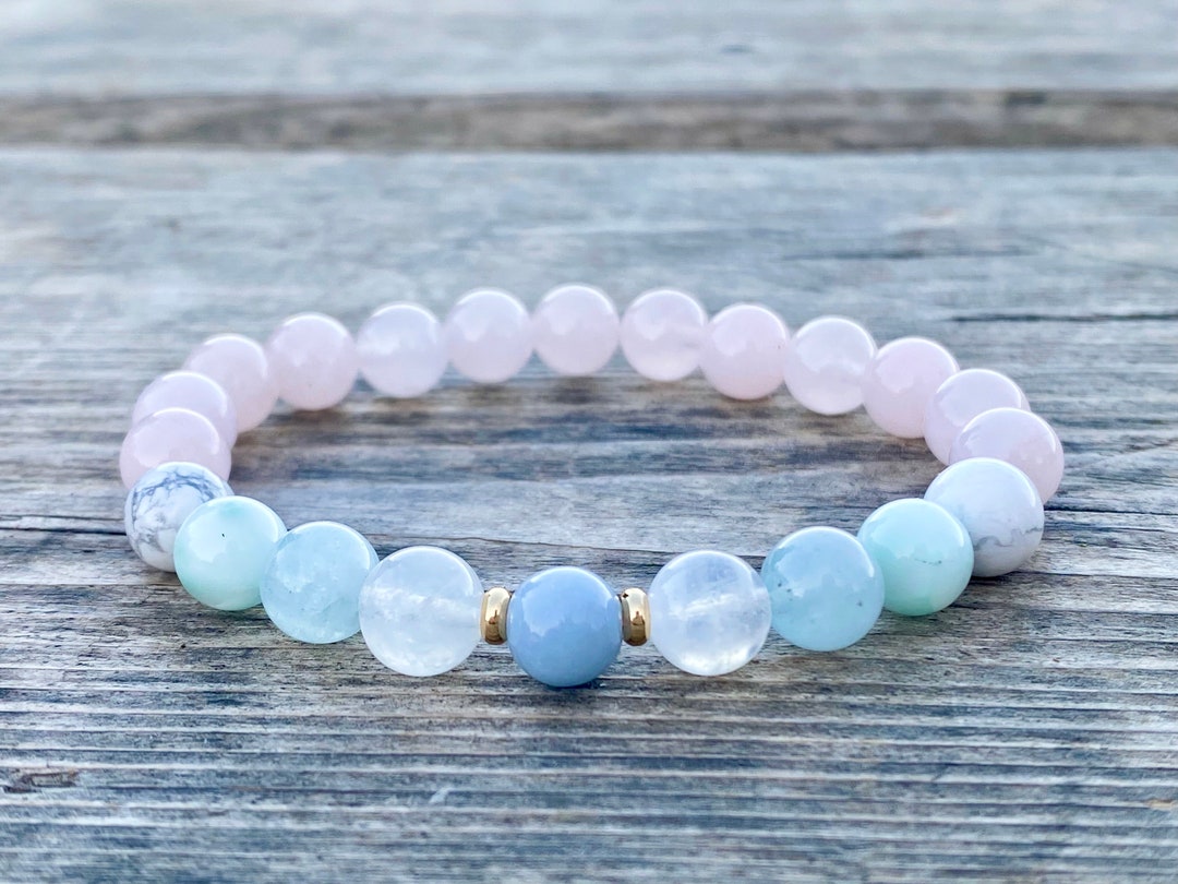 Calming Crystal Beaded Bracelet- Reducing Stress or Anxiety, Helping ...