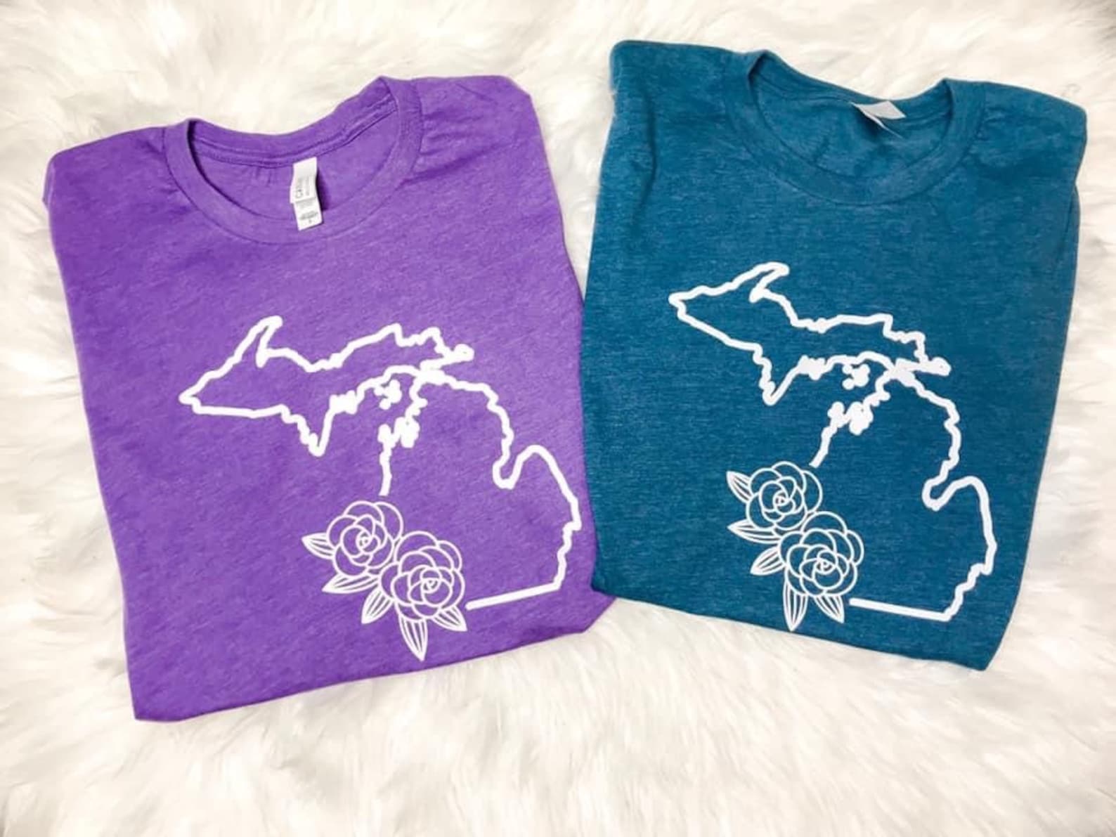 Michigan Floral Tee, Michigan, Graphic Tees - Etsy