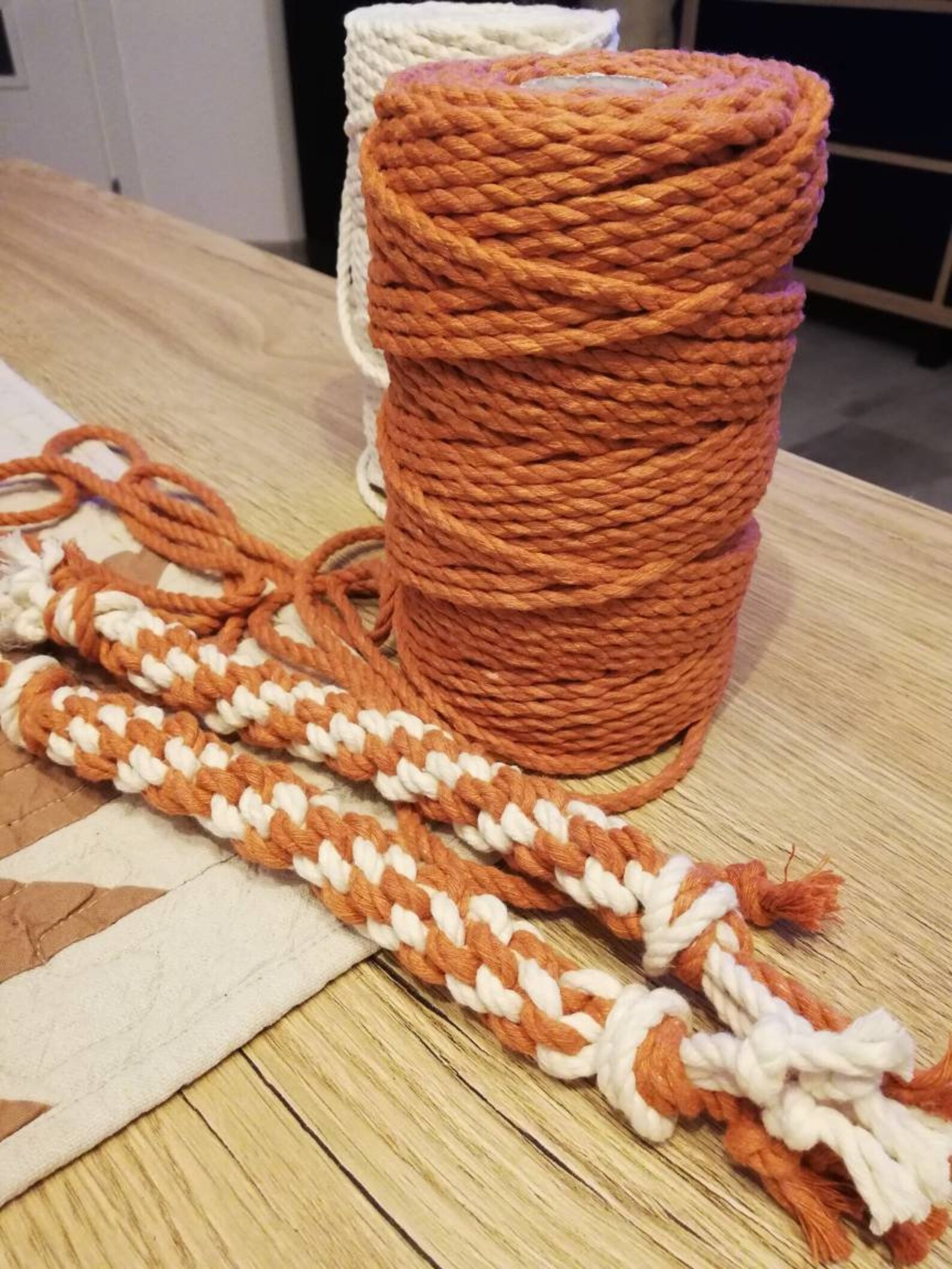 Set 2 Rope Dog Toy Macrame Dog Toy Terracotta Dog Toy écru - Etsy