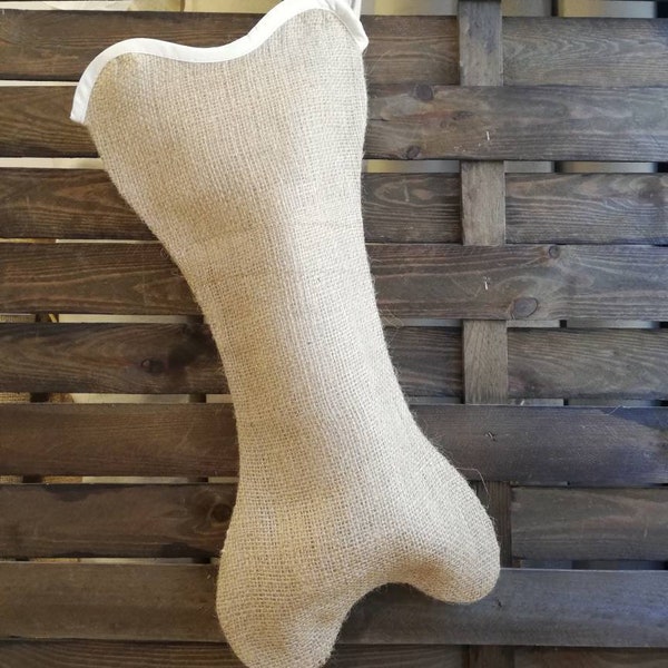 Burlap Dog Stocking - Etsy