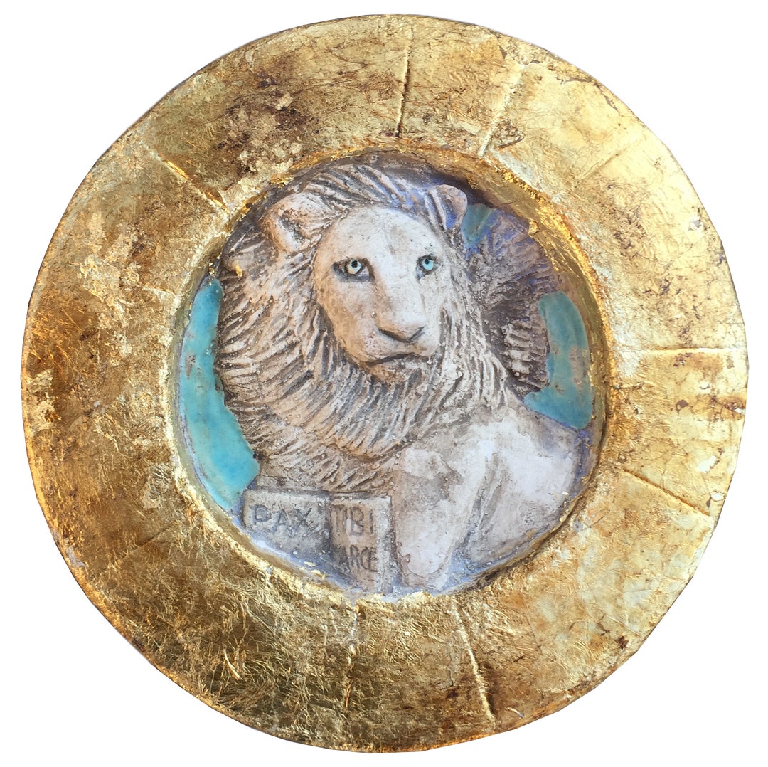 St. Mark's Little Winged Lion "in Moleca" - Painted Ceramic - Etsy