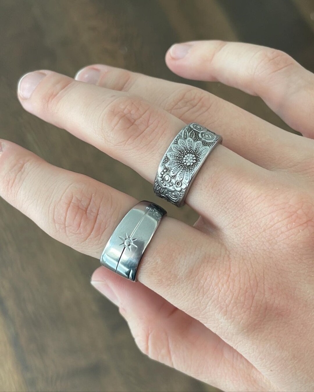 Handmade Silver Spoon Rings - Unique Designs + Custom Sizing, Sterling ...
